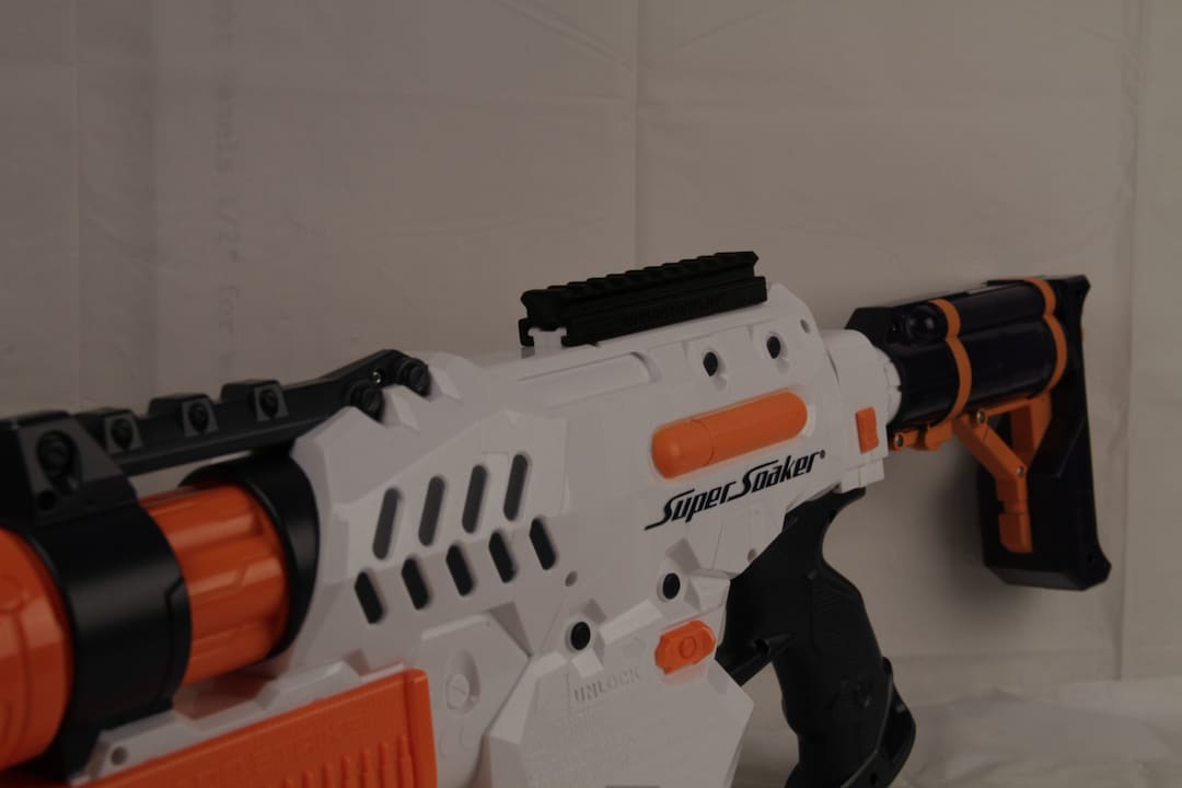 3D Printed Nerf to Picatinny Top Rail Mount for Nerf Gun Nerf Super ...