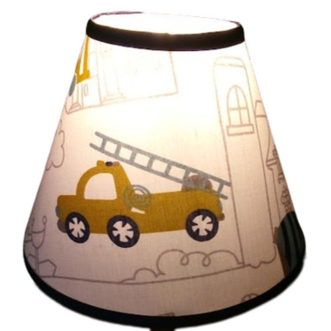 GEENY Lamp Shade Without Base, Nursery Transportation Cars Vehicles ...