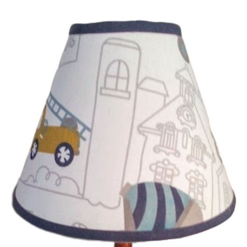 GEENY Lamp Shade Without Base, Nursery Transportation Cars Vehicles ...