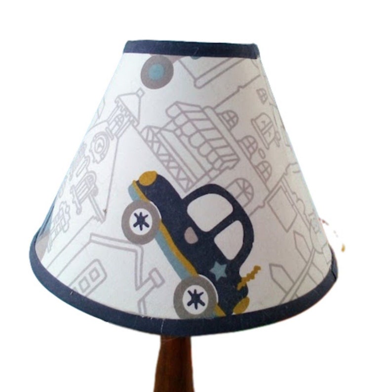 GEENY Lamp Shade Without Base, Nursery Transportation Cars Vehicles ...