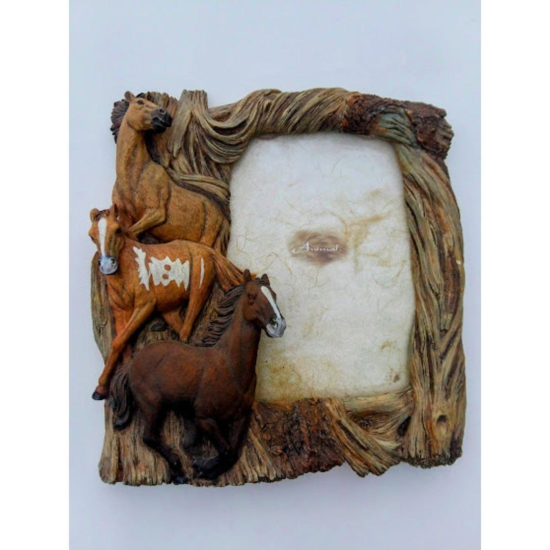 Vintage Horses Photo Frame 3D Picture Frame Western Pony Ponies ...