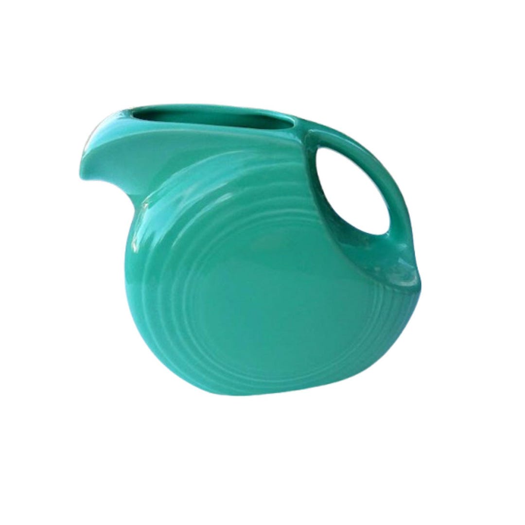 Vintage Fiestaware Green Disc Circle Pitcher Homer Laughlin 2 Qt - Etsy