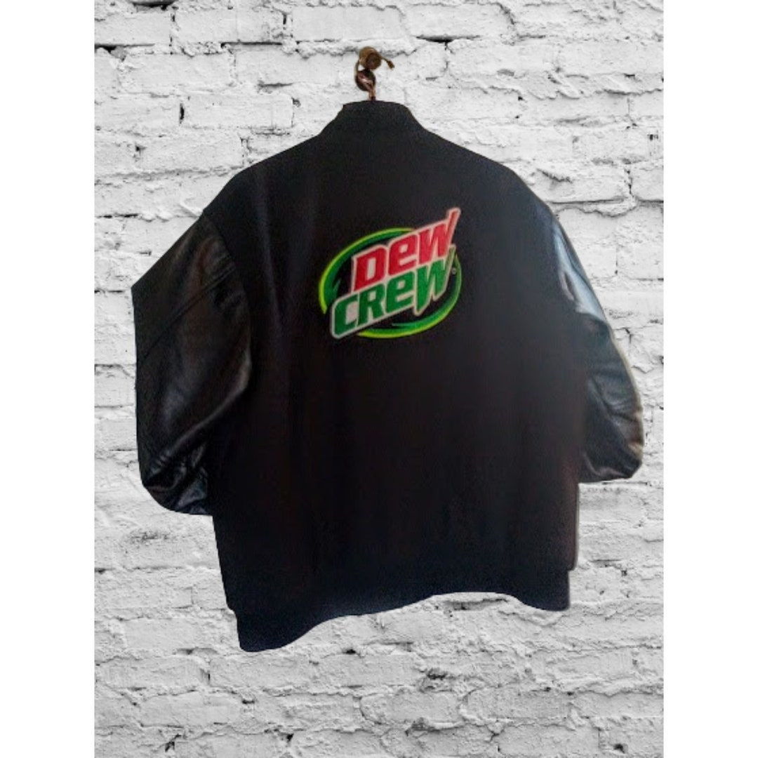 Y2K VTG Game Sportswear Ltd Dodge Dew Crew Letterman Jacket Men XL Wool ...