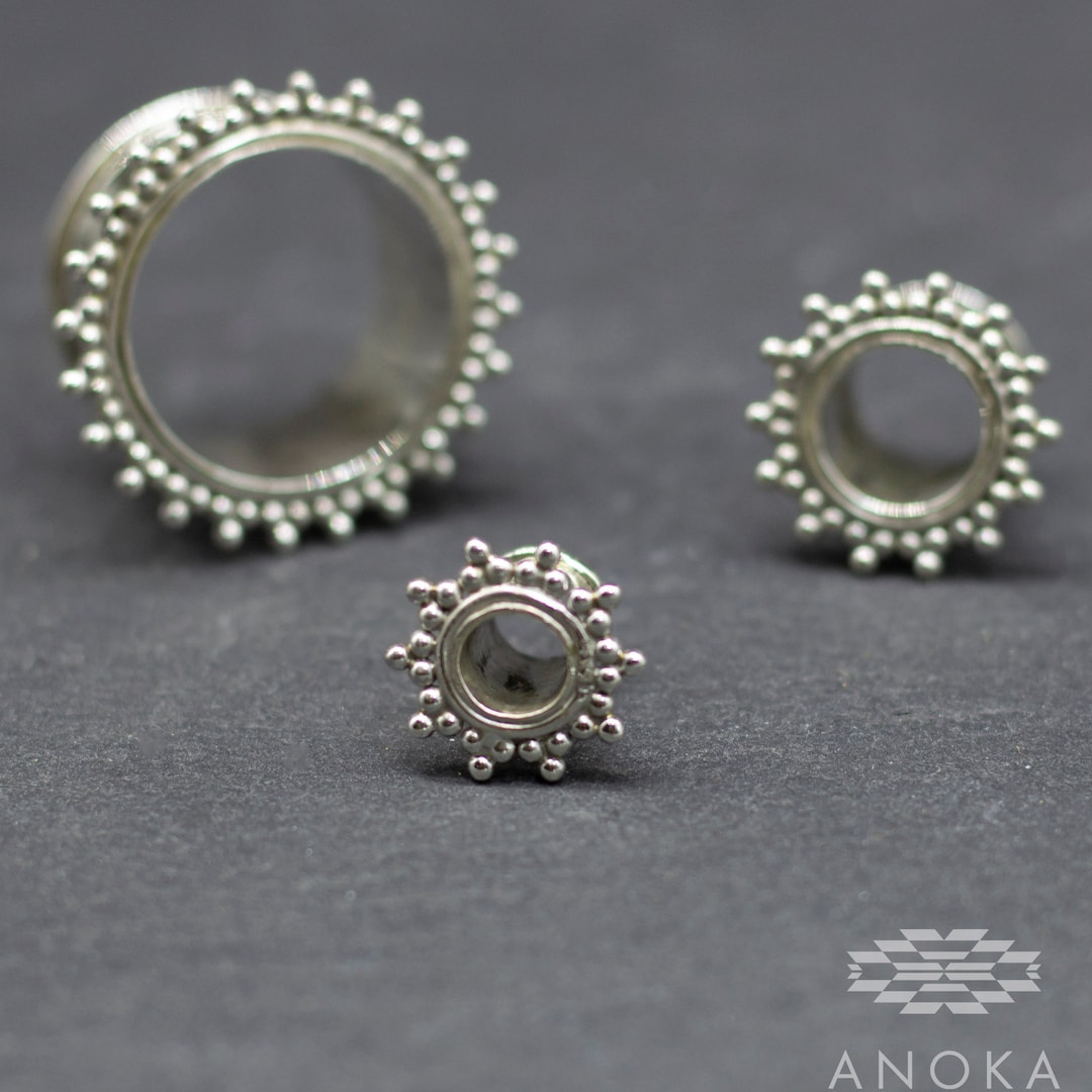 Maya Indian Tribal Ear Tunnel Plugs 4mm, 6mm - 2g , 8 Mm -0g , 10mm ...