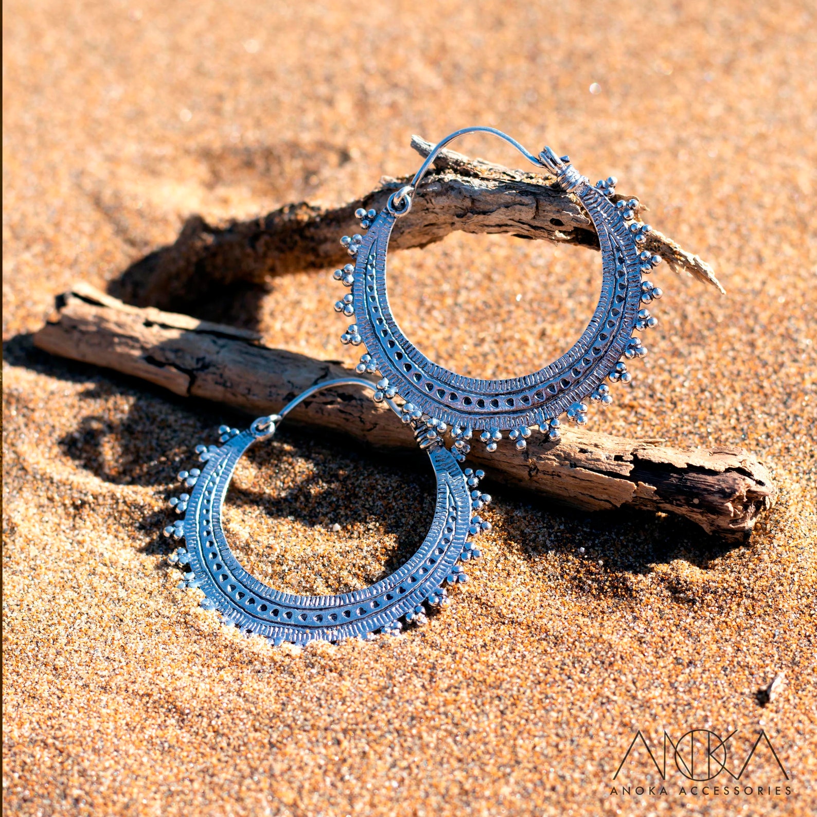 Aghan Tribal Earrings, Tribal Hoop Earrings, Gypsyjewelry, Tribal ...