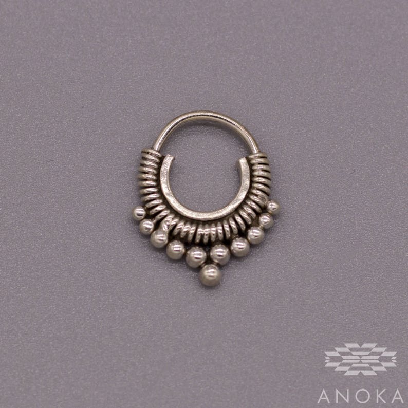 Maya tribal septum ring 18G-1mm 16G-12mm 14G 16mm daith | Etsy