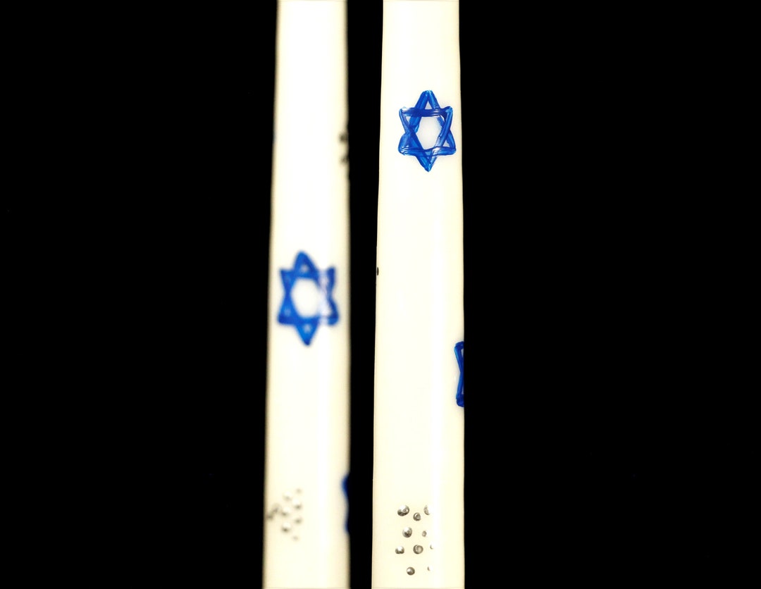 Star of David Rosh Hashanah Hanukkah Passover Taper - Etsy