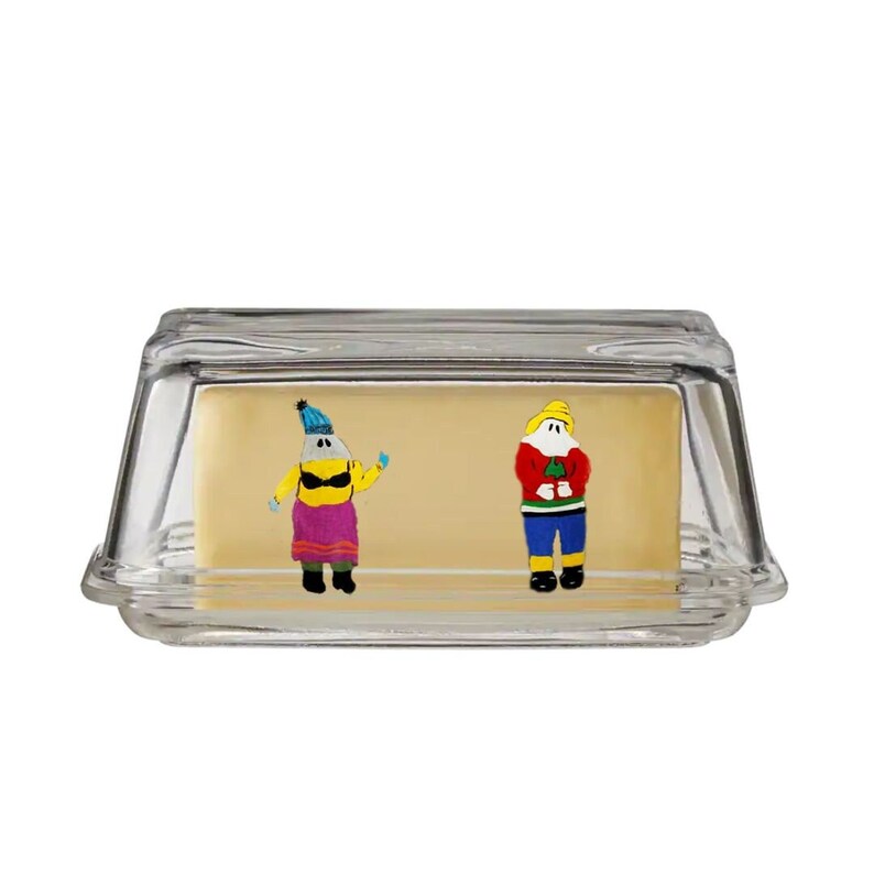 Mummers, Butter Dish, One Pound Butter Dish, Glass, East Coast - Etsy