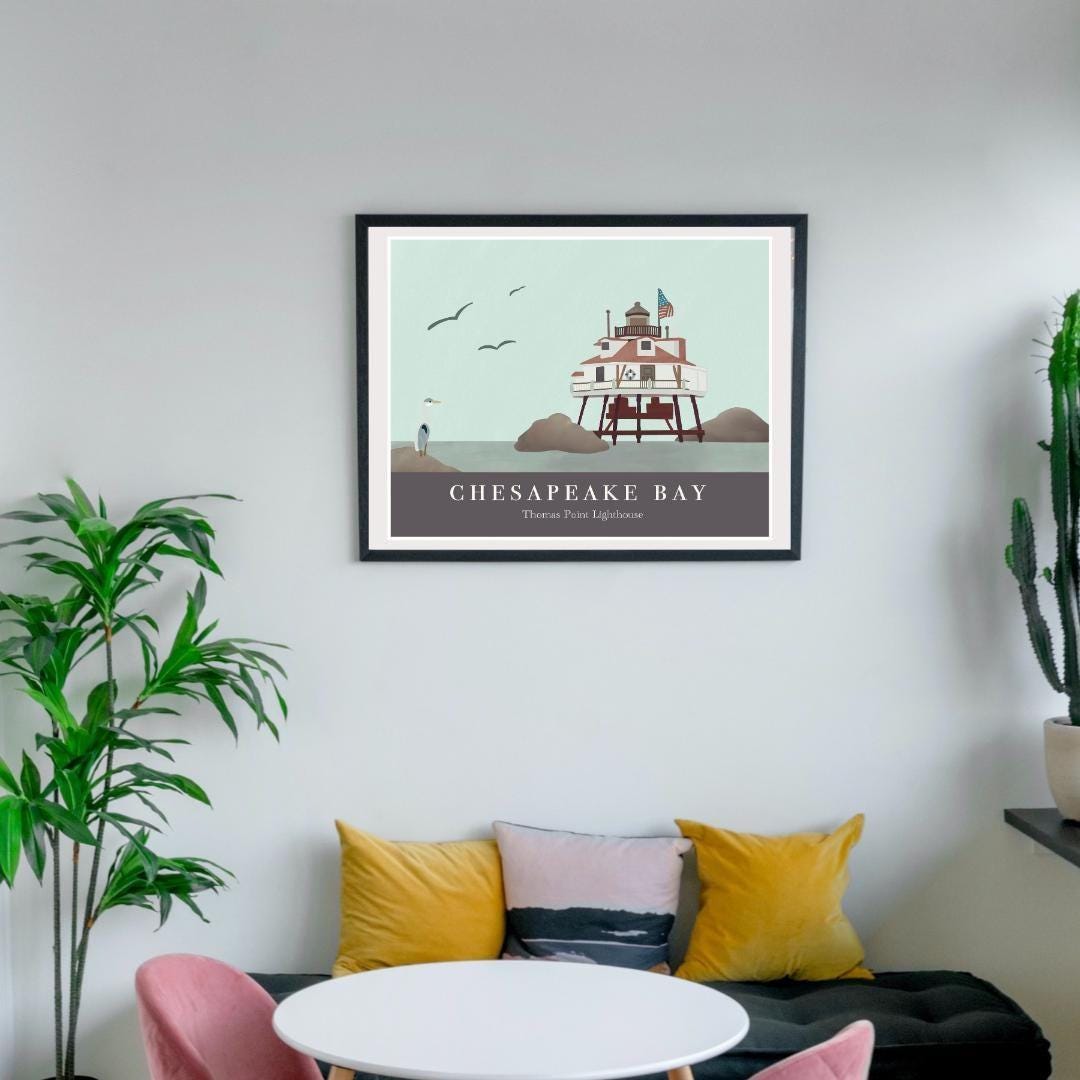 Thomas Point Lighthouse Art Print -- Fine Art Print, Chesapeake Bay Art ...