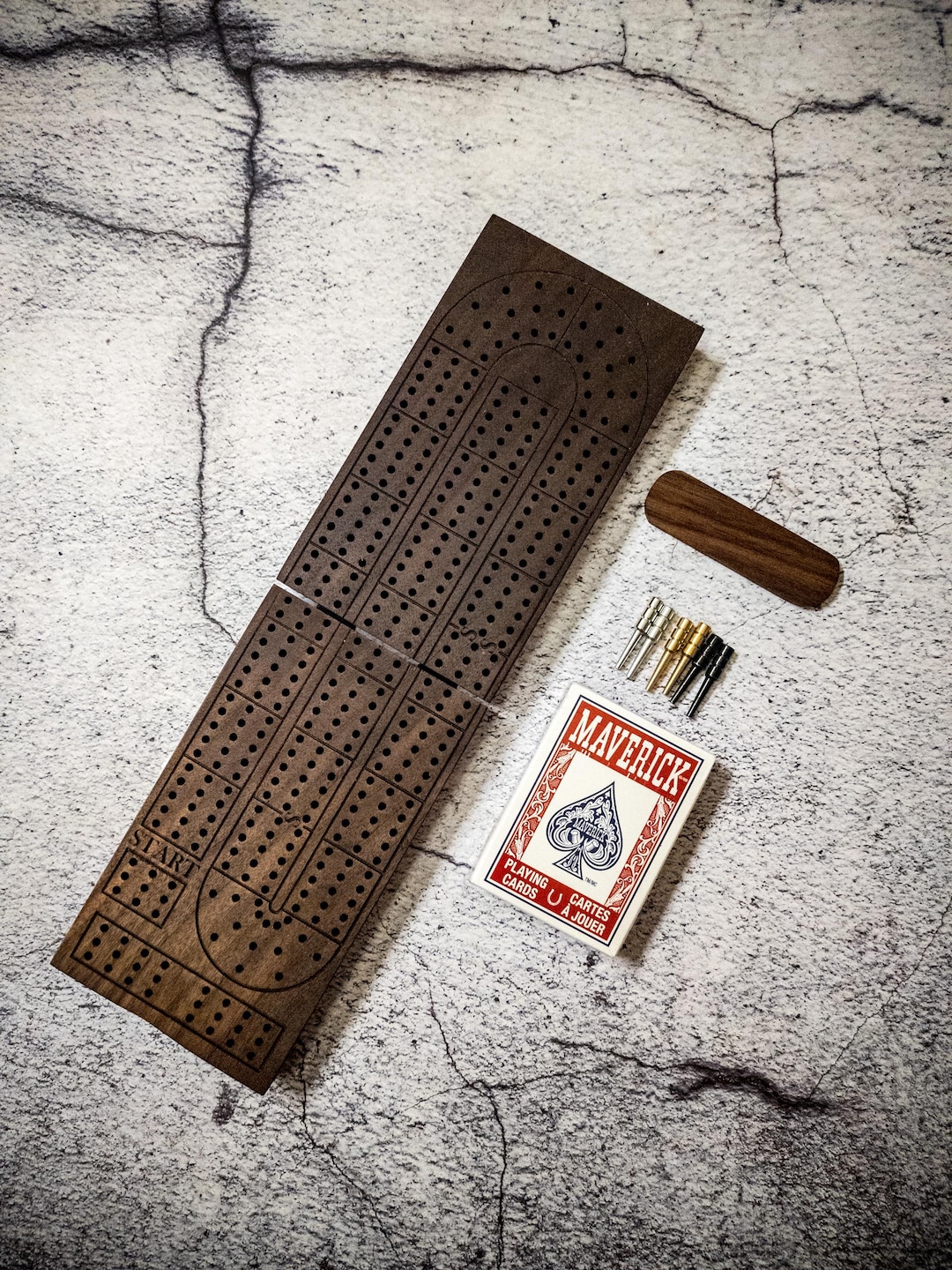 Travel Cribbage Board | Cribbage Board | Folding Cribbage Board | Card ...
