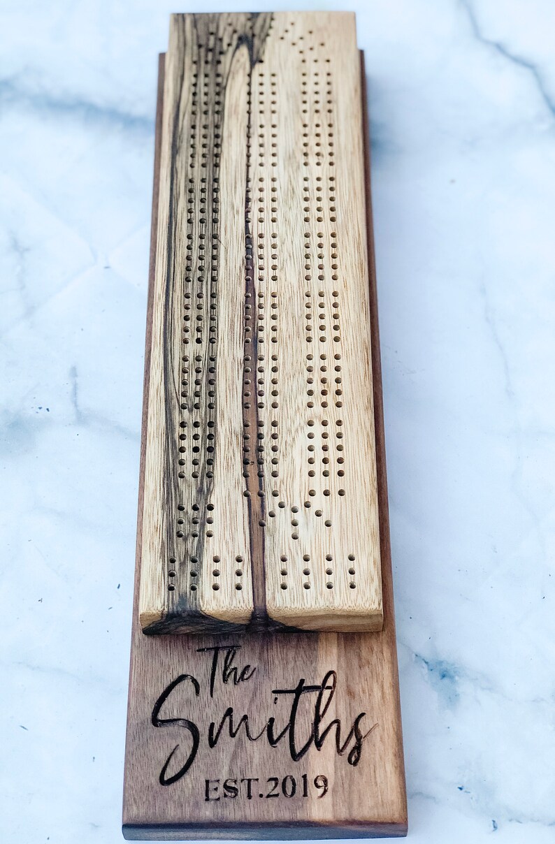 Personalized Cribbage Board Crib Board With Custom Engraving - Etsy