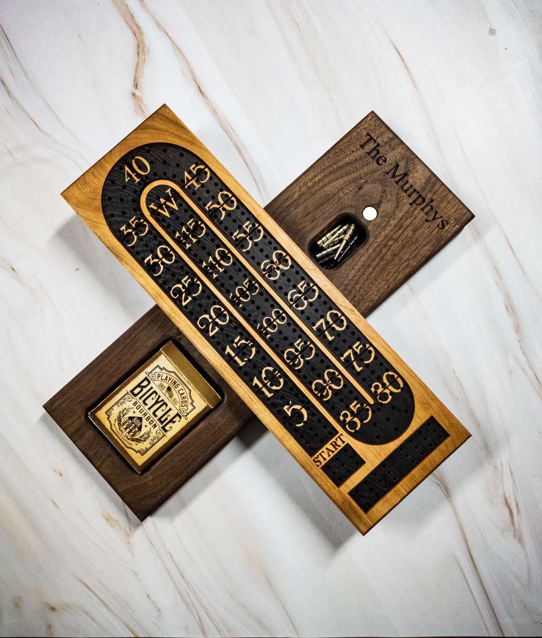 Premium Cribbage Board * Cribbage Board With Numbers * Personalized ...