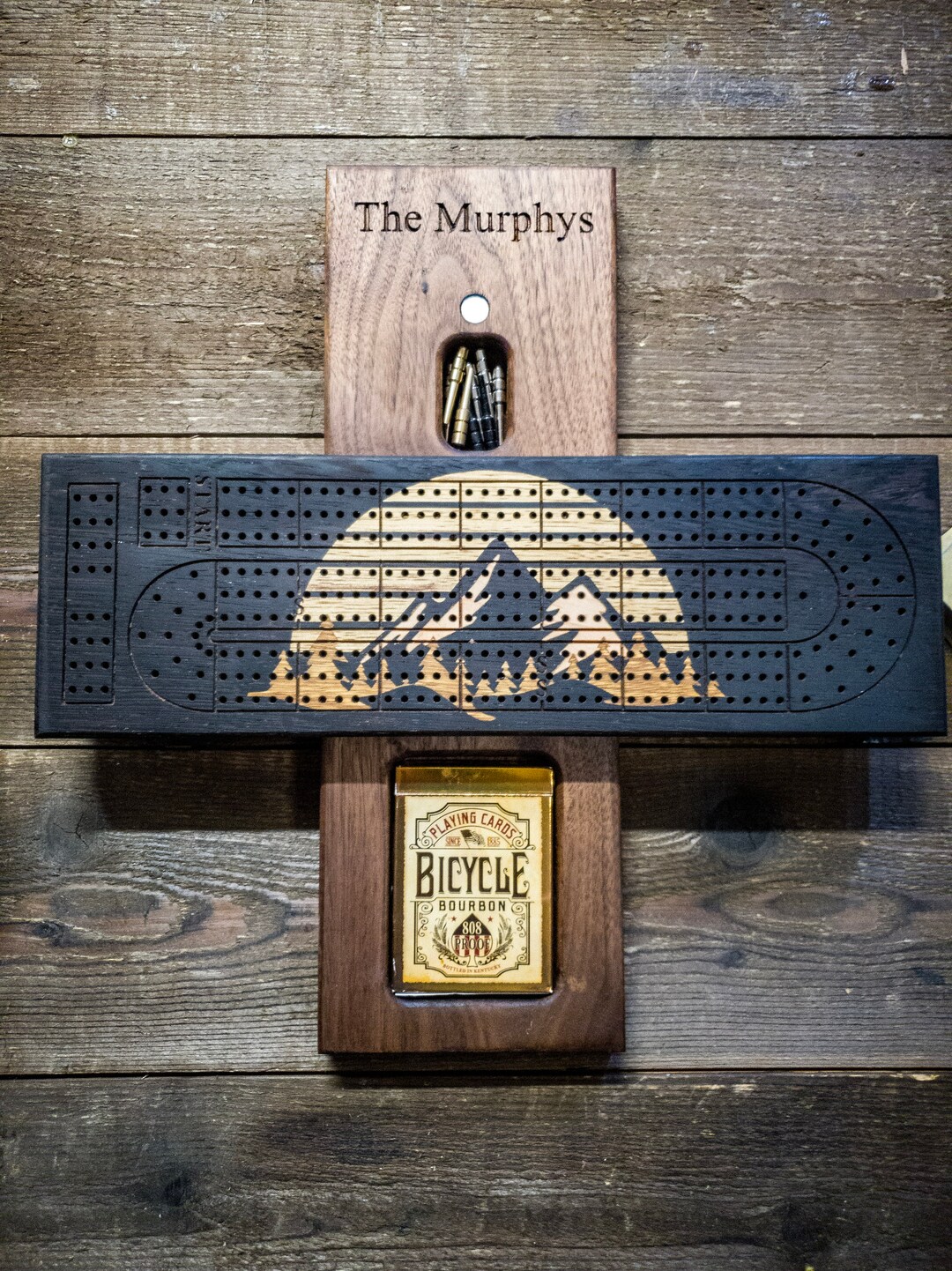 Personal Cribbage Board * Custom Cribbage Board * Personalized Cribbage ...