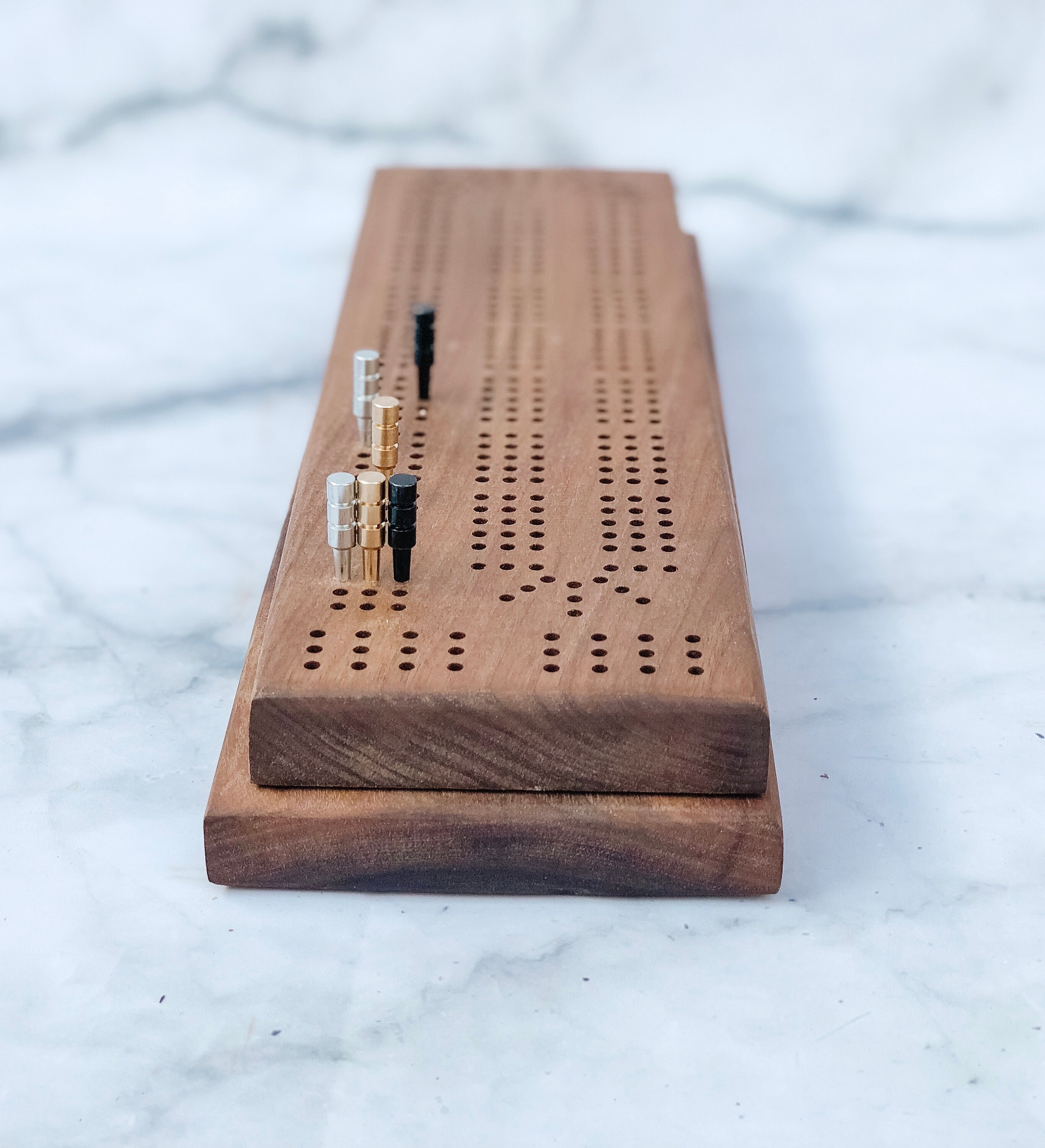 Cribbage Board (8 OPTIONS for Top Piece) | Game | Crib Board | Gift ...