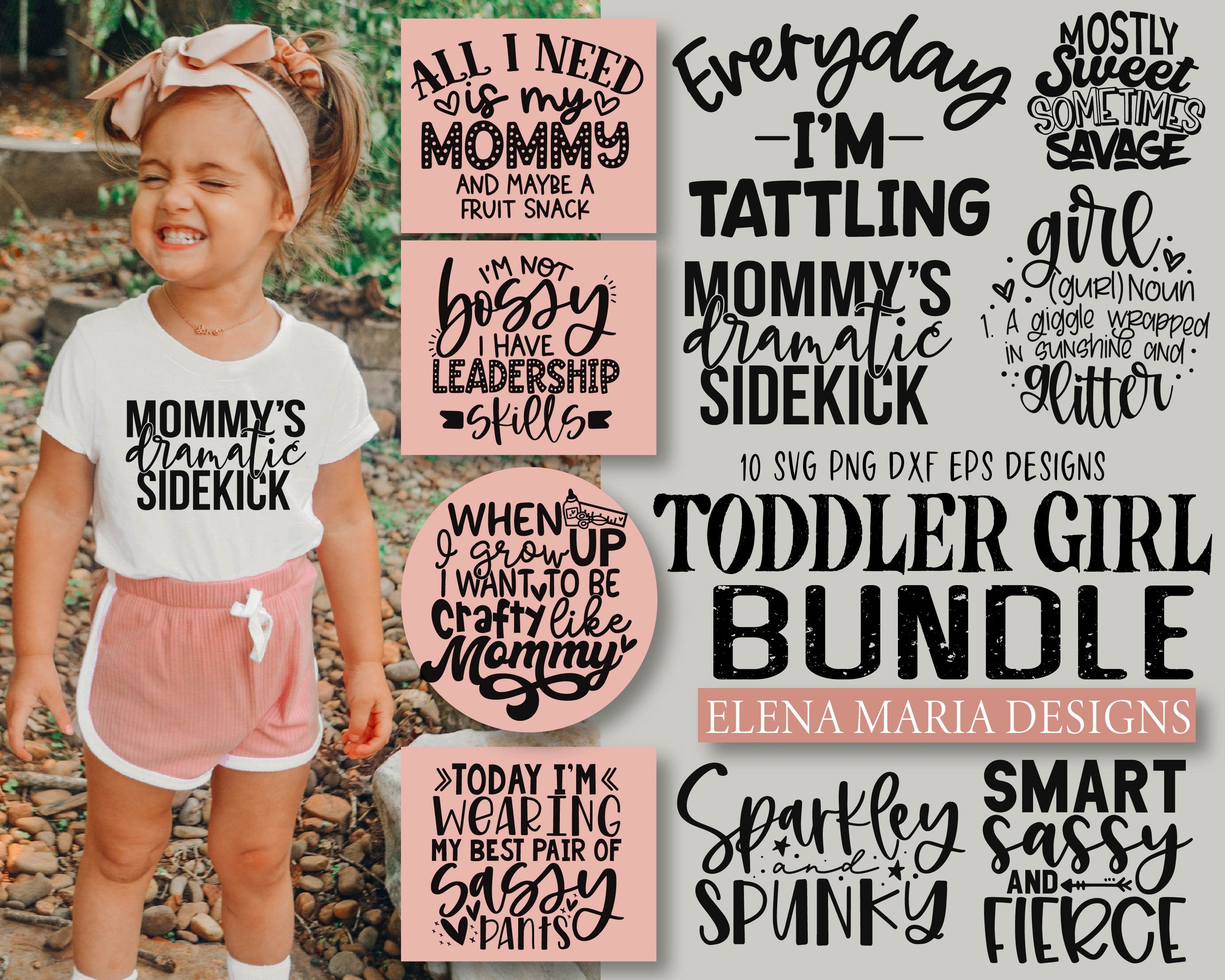 Sassy Toddler Girl Humor SVG File Bundle Mom Svg EPS Png - Etsy UK