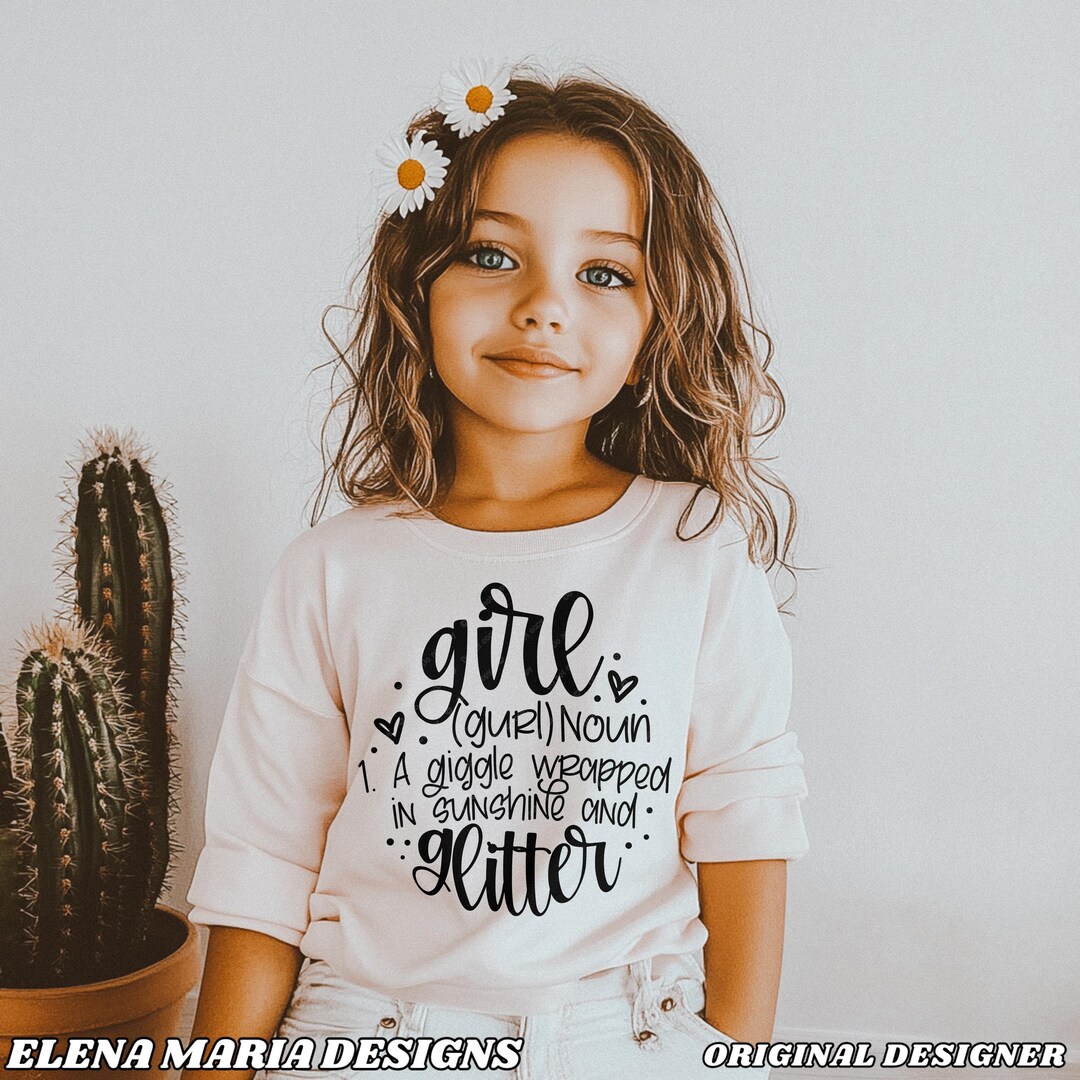 Little Girl SVG File: Princess Cricut & Silhouette Cut Files - Etsy