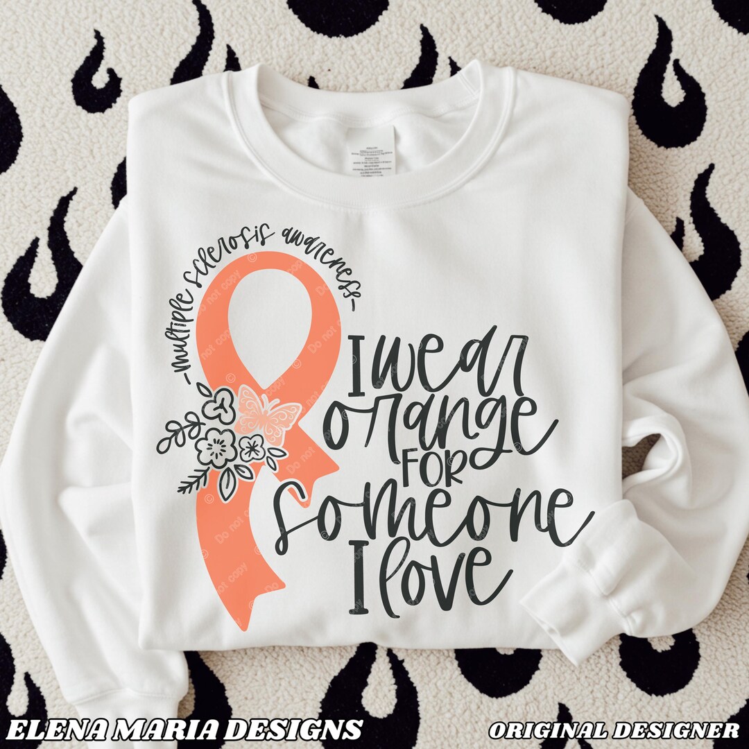 Multiple Sclerosis Awareness SVG File | MS Ribbon Svg Eps Png Clip Art ...