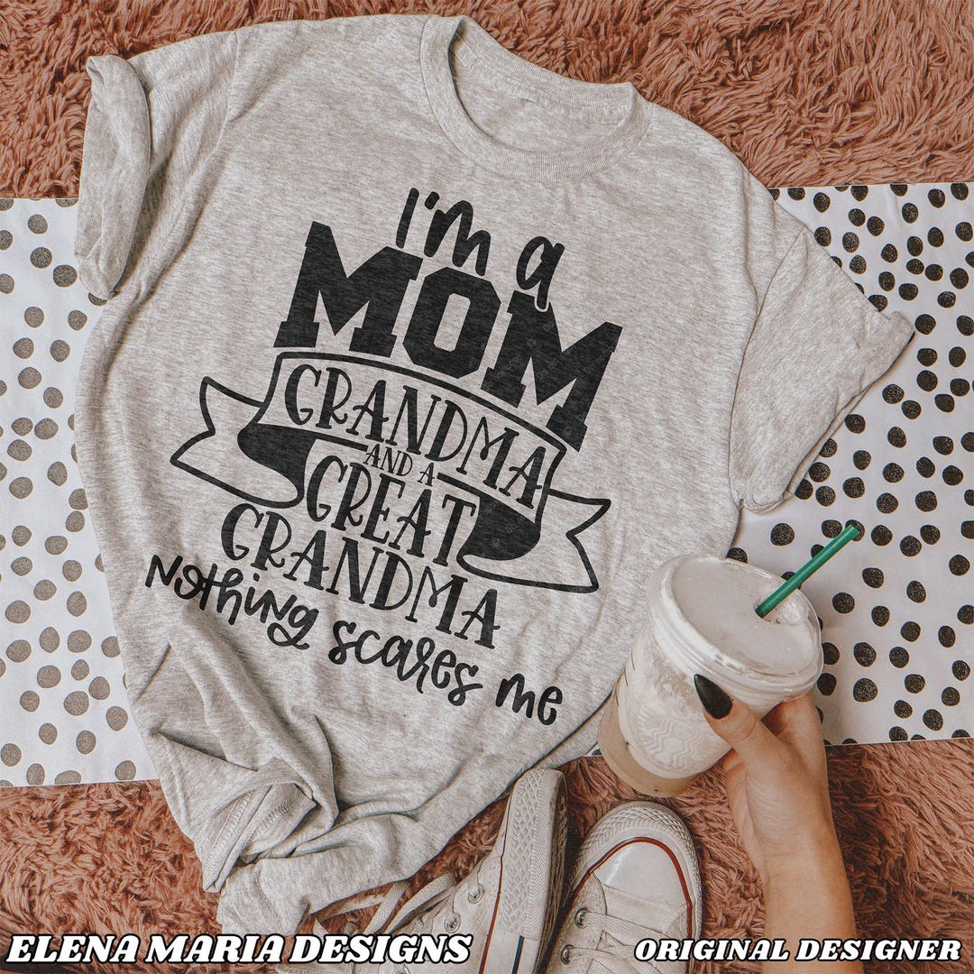 Mom Grandma Great Grandma Svg Mothers Day Svg Png Dxf Cricut Cut Files ...