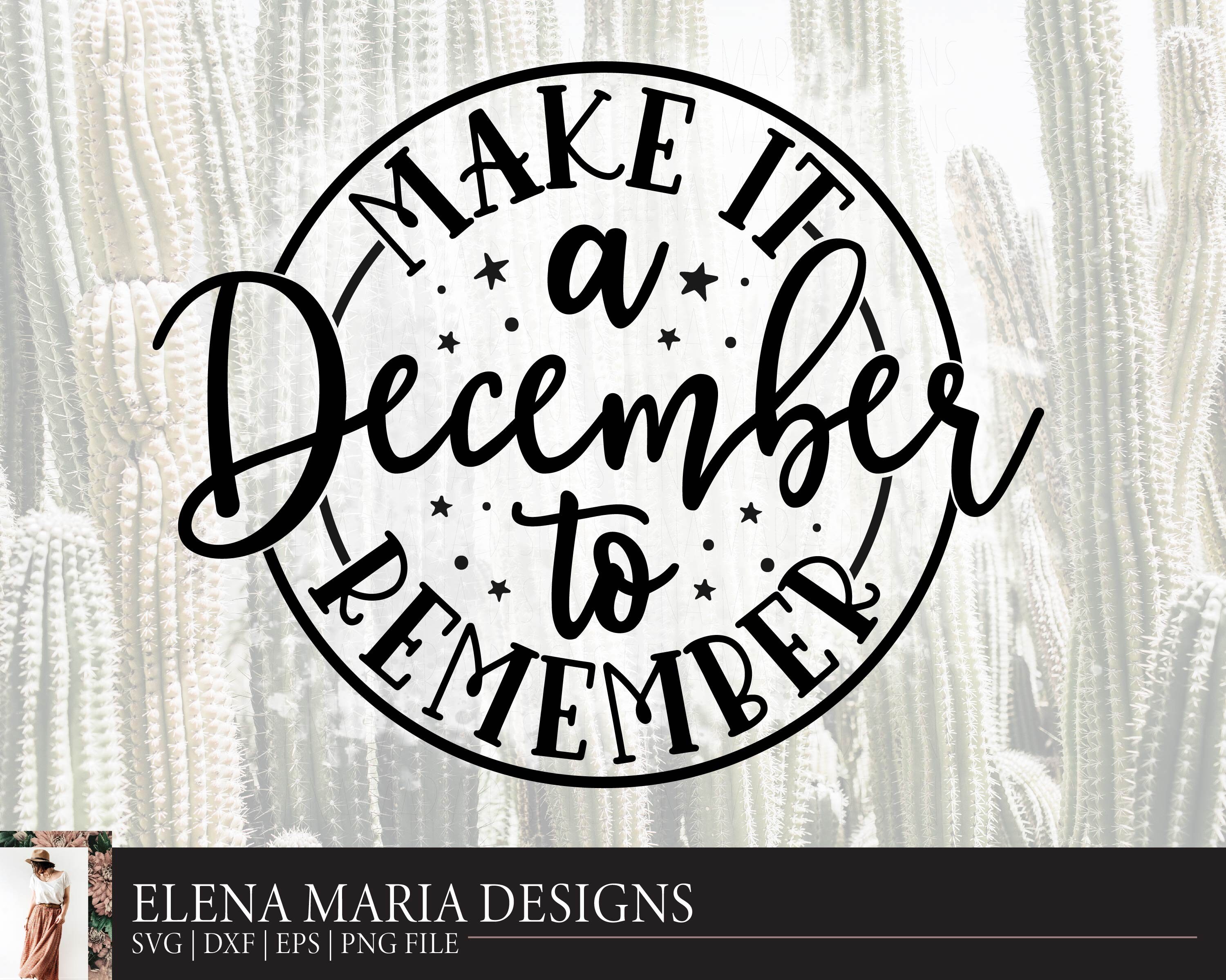 Christmas Make It A December to Remember Svg File Holiday | Etsy