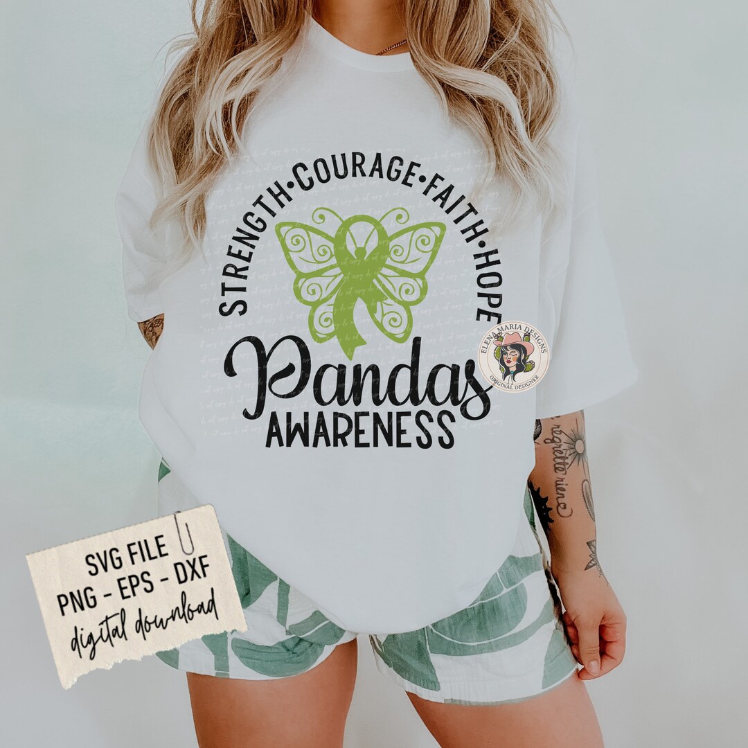 Pandas Awareness SVG File Faith Hope Love Svg Png Clip Art Cricut Cut ...