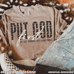 Put God First PNG File | Faith Sublimation Png Clip Art for Crafters - Etsy