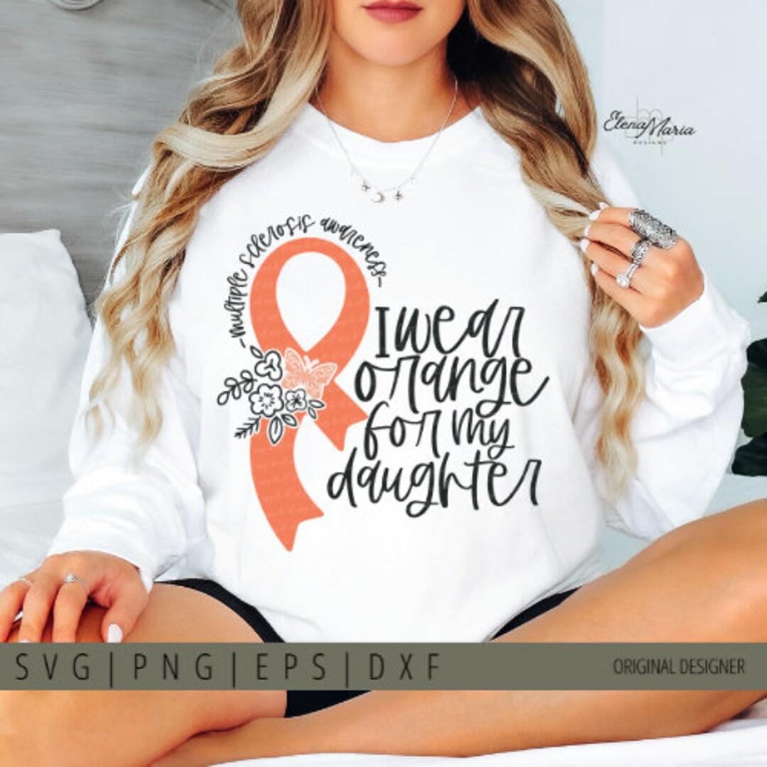 Multiple Sclerosis Awareness Svg File Daughter MS Ribbon Svg - Etsy