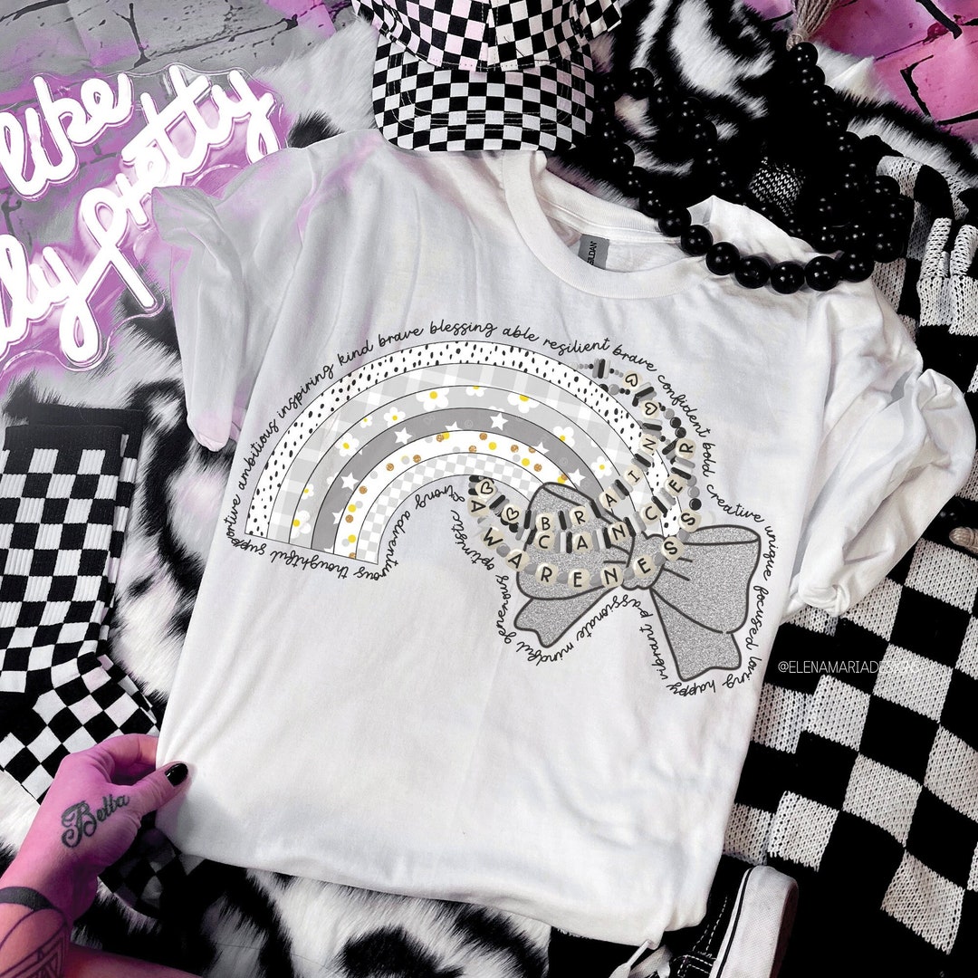 Brain Cancer Awareness PNG Digital File Sublimation Design PNG Bow ...