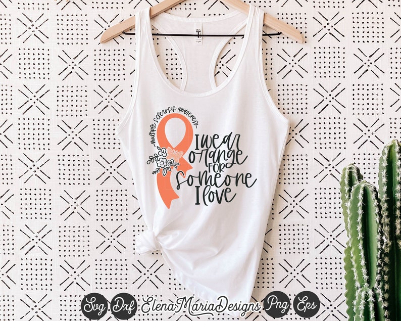 Multiple Sclerosis Awareness SVG File MS Ribbon Svg Eps Png | Etsy