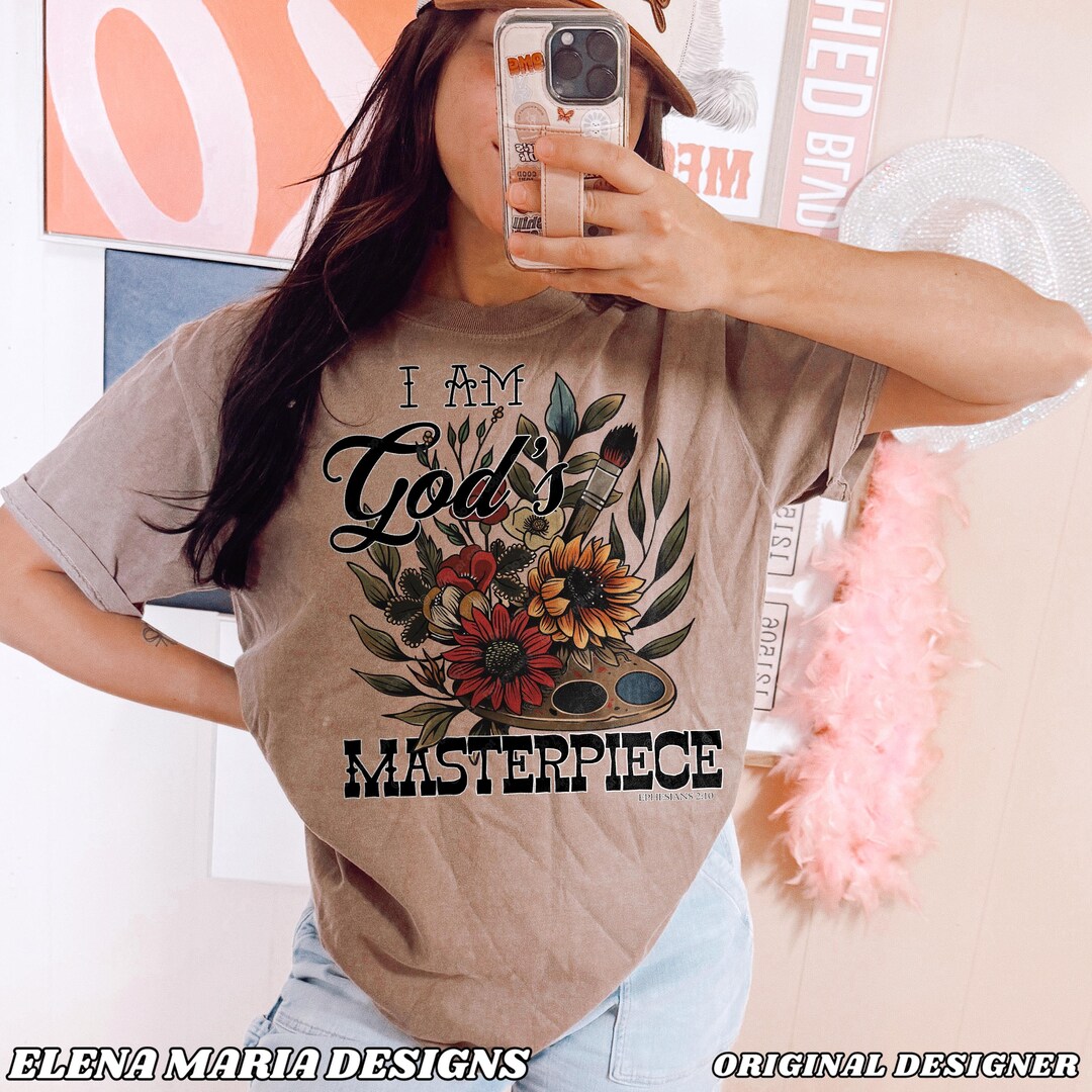 Jesus I Am Gods Masterpiece Sublimation PNG File Download PNG Clipart ...