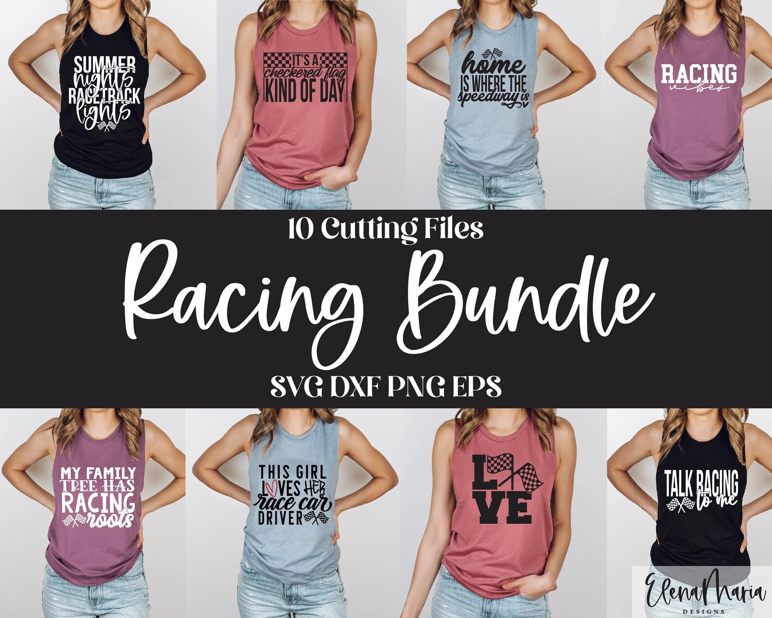 Racing Bundle Svg File Racing Mom Shirt Svg File Png Dxf Etsy