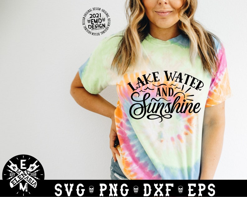 Lake SVG File Lake Water and Sunshine Svg Boating Summer SVG - Etsy