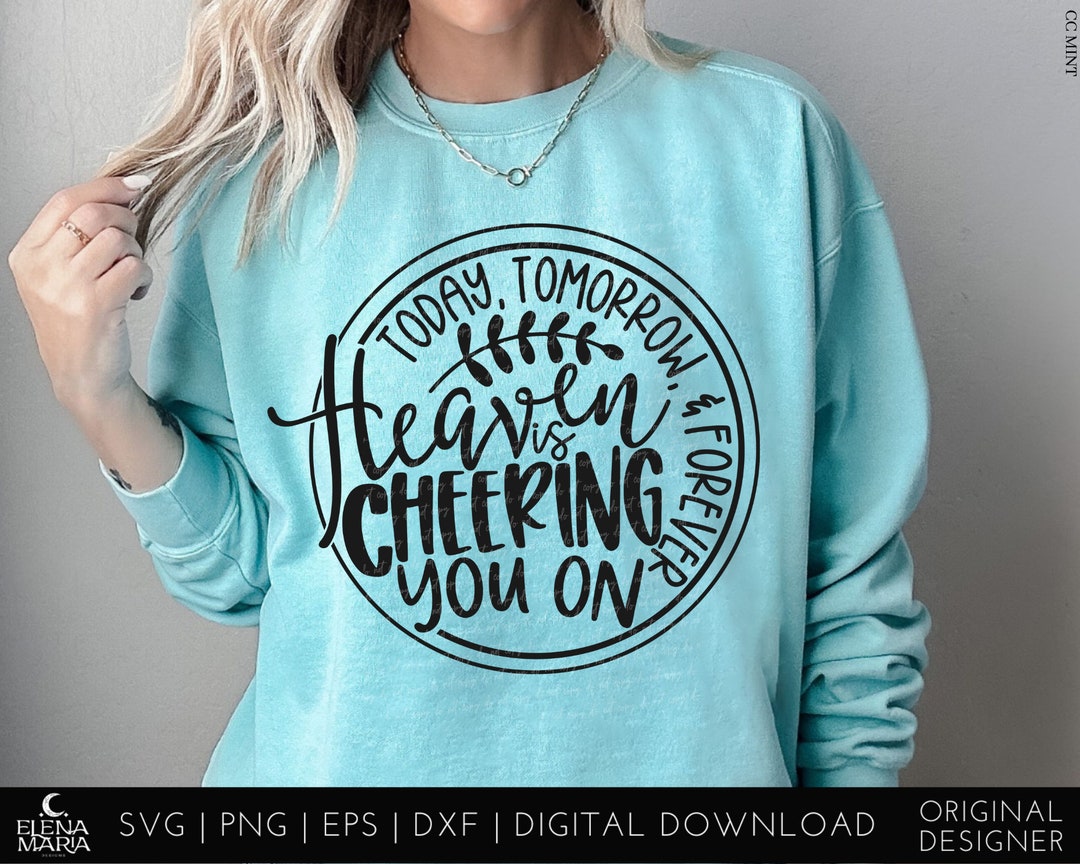 Heaven is Cheering You on SVG Cutting File Inspirational Svg - Etsy ...