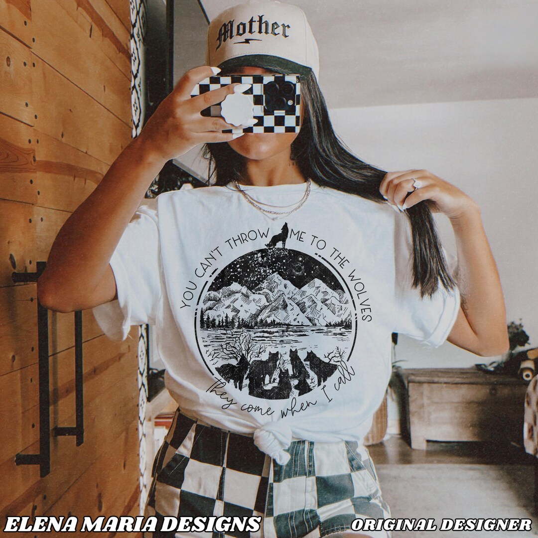 Grunge Wolves Quote PNG: Empowering T-shirt Design (digital Download ...