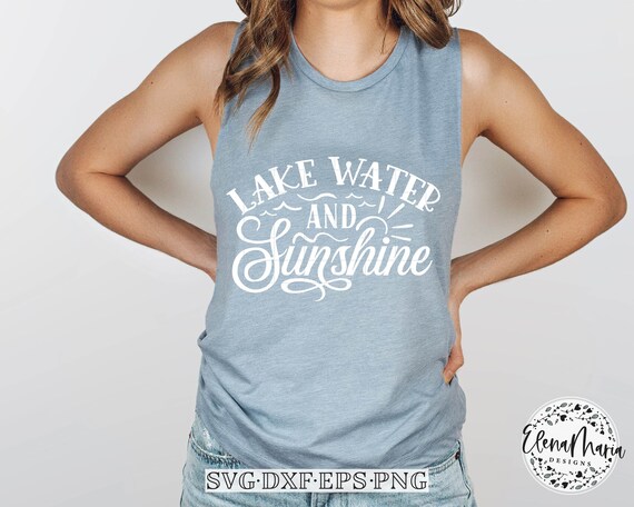 Lake SVG File Lake Water and Sunshine Svg Boating Summer SVG | Etsy