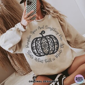 Fall Pumpkin Spice SVG File Thanksgiving Svg EPS Png Clip Art Cricut ...