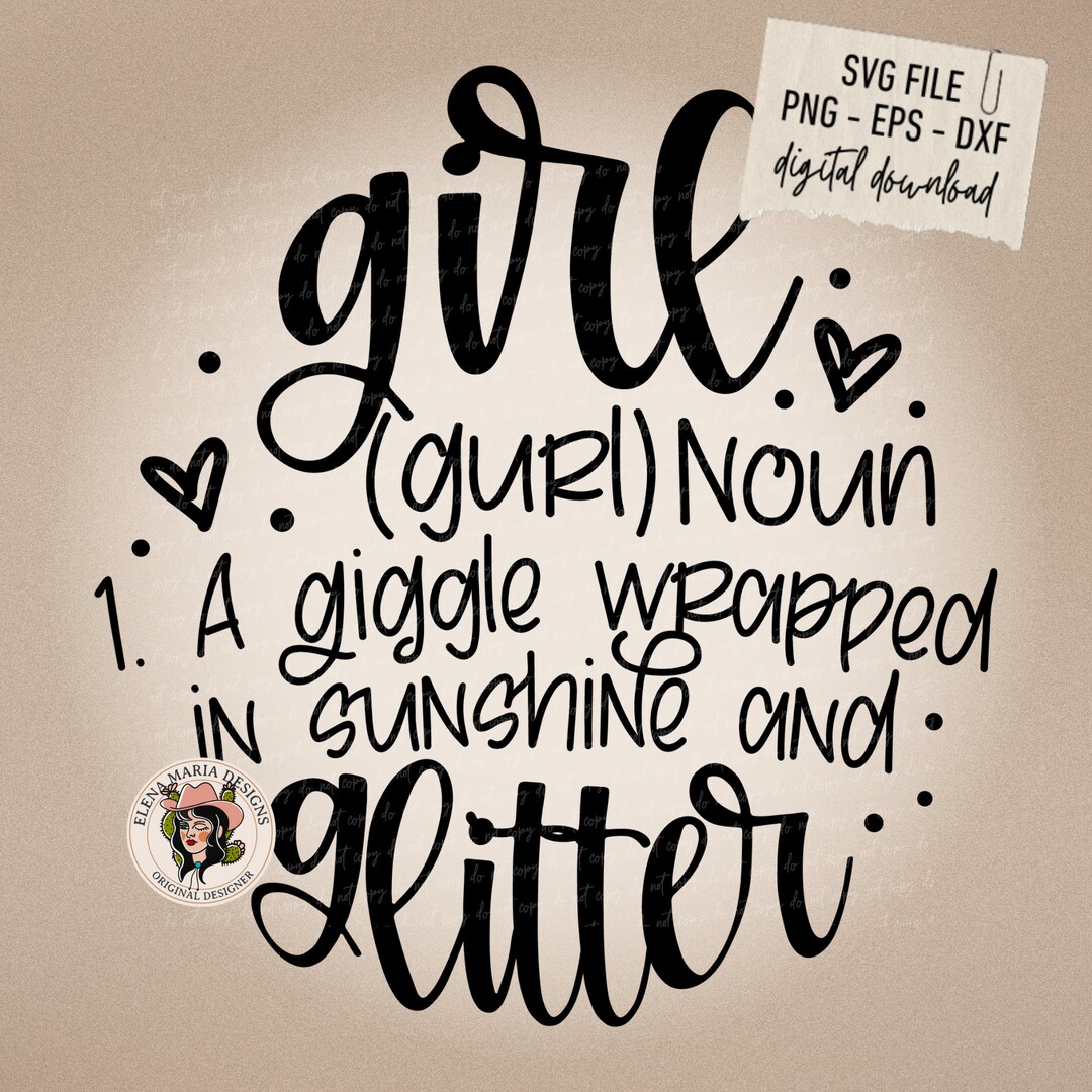Little Girl Svg File Princess Svg EPS Png Dxf Cricut Cut Files ...