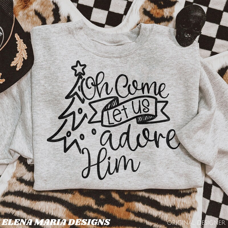 Oh Come Let Us Adore Him Svg - Etsy