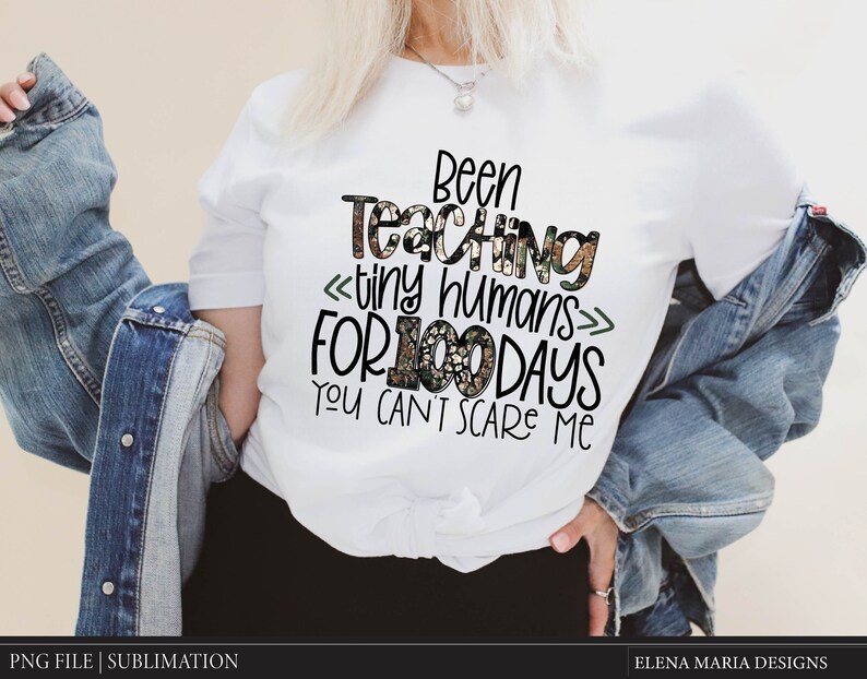 100 Days of School PNG File Been Teaching Tiny Humans for | Etsy