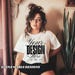 Trendy Plus Sized Model Alternative Mockup | White Tee Shirt Mockup ...