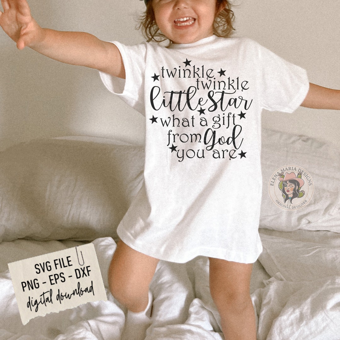 Baby Svg File Twinkle Twinkle Little Star Svg Png Dxf Cricut Cut Files ...