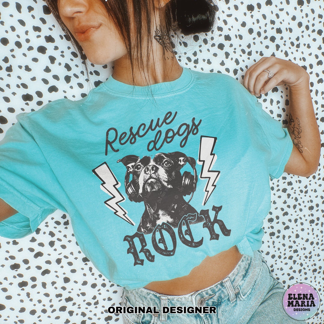 Rescue Dogs Rock | Sublimation Design | PNG Clipart | PNG File - Etsy