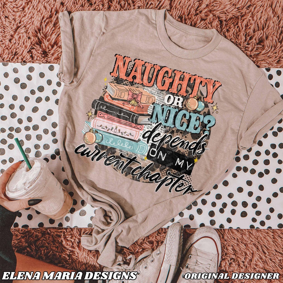 ORIGINAL DESIGNER Naughty or Nice Depends Book PNG Digital File ...