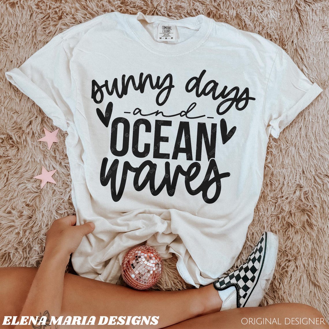 Sunny Days Ocean Waves SVG: Summer Beach Clipart (digital File) - Etsy