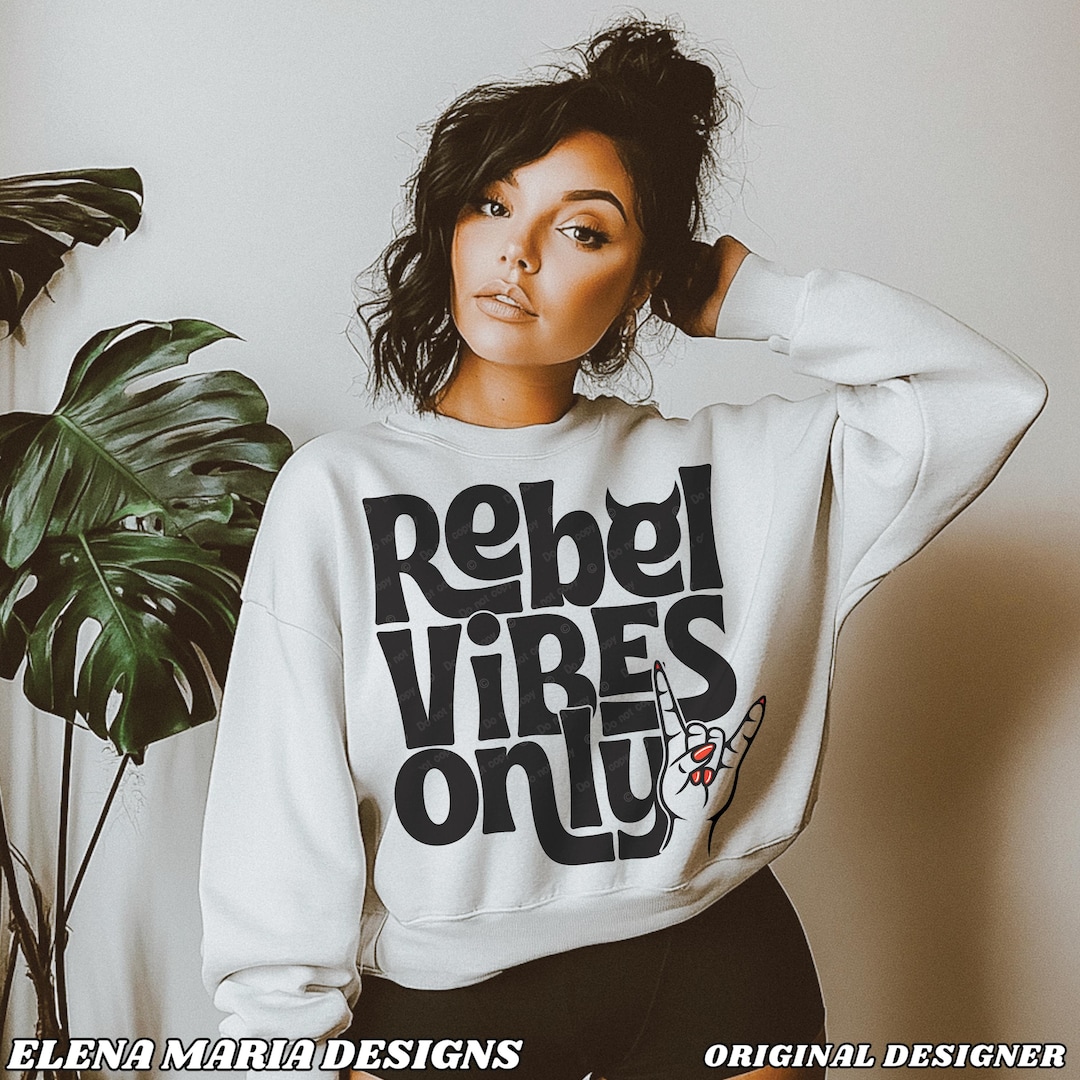 Rebel Vibes Only SVG Cutting File | Rockabilly Svg Halloween Pin up ...