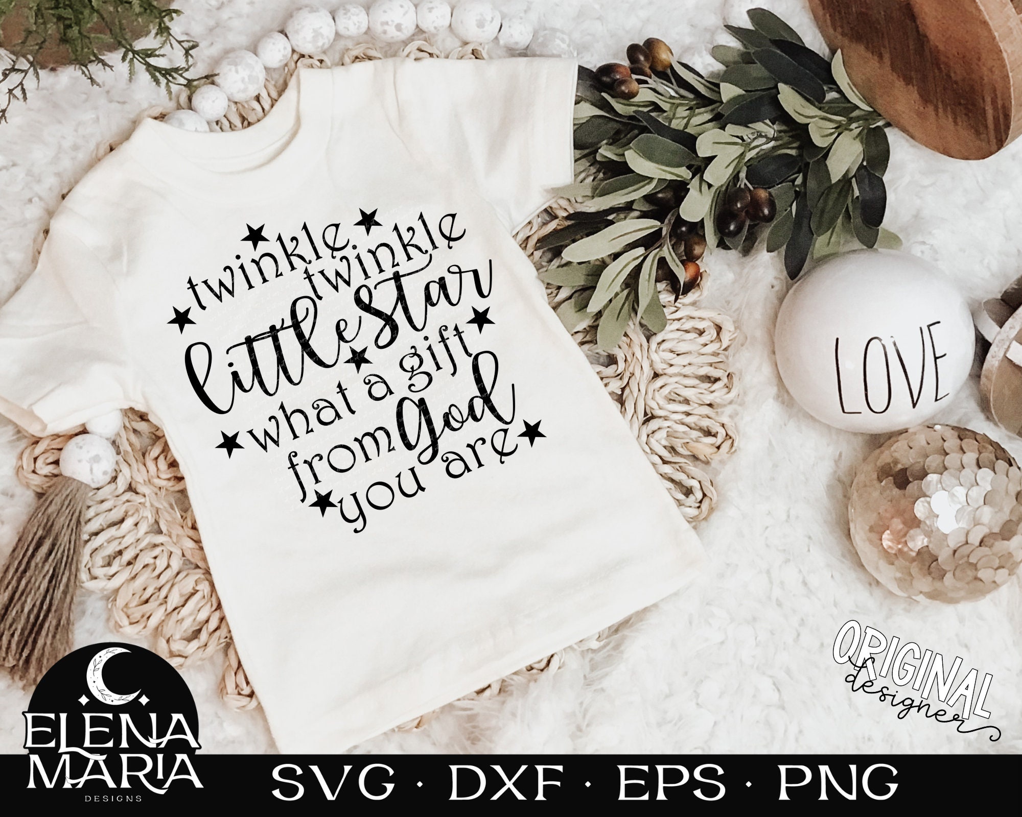 Baby Svg File Twinkle Twinkle Little Star Svg Png Dxf Cricut - Etsy