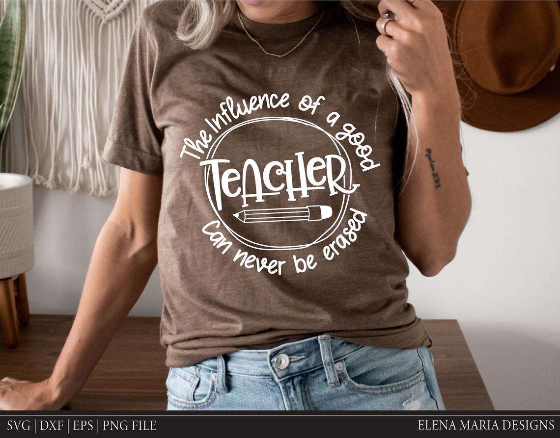 Teacher Svg Cut File Teacher Shirt Svg Png Dxf Cricut Cut | Etsy