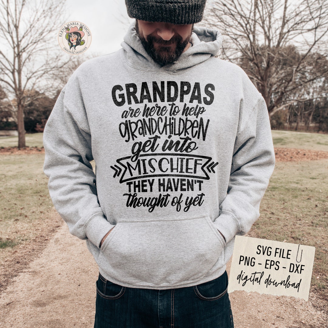 Grandchildren SVG File Mischief Grandpa SVG Fathers Day Svg Eps Png ...