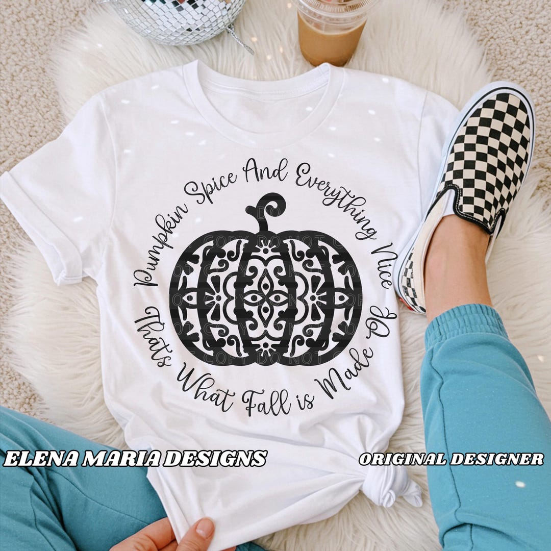 Fall Pumpkin Spice SVG File | Thanksgiving Svg EPS Png Clip Art Cricut ...