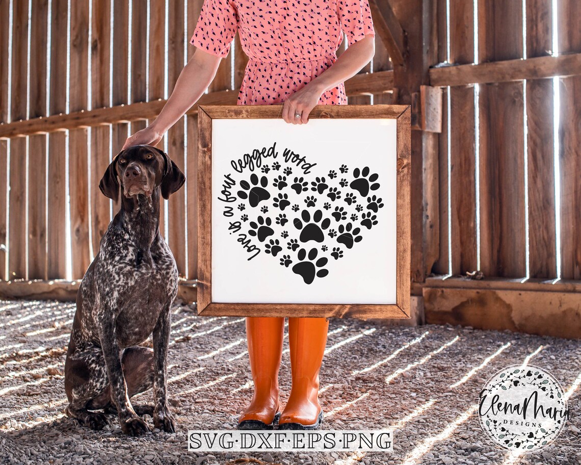 Dog Sign Svg Bundle Pet Svg Designs Paw Print Svg Dog Love - Etsy