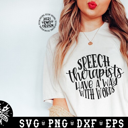 Speech Therapists Svg File School SVG Slp Shirt Png Clip Art - Etsy